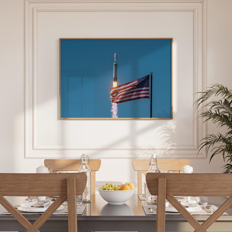 Spacex Launch Print, Falcon Heavy Photo Print, Spacex Rocket Launch ...