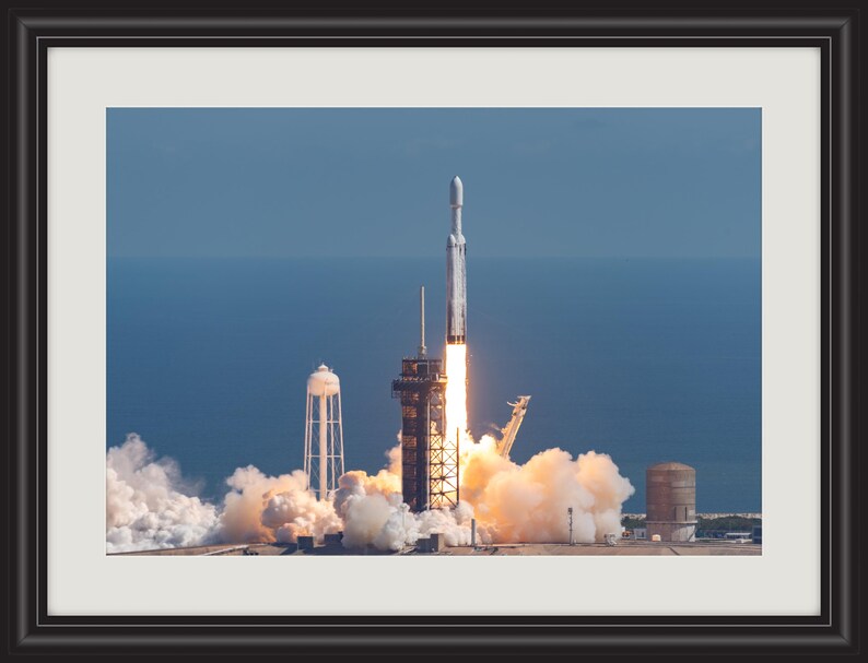 Spacex Falcon Heavy Print, Rocket Launch Print, Spacex Rocket Print ...