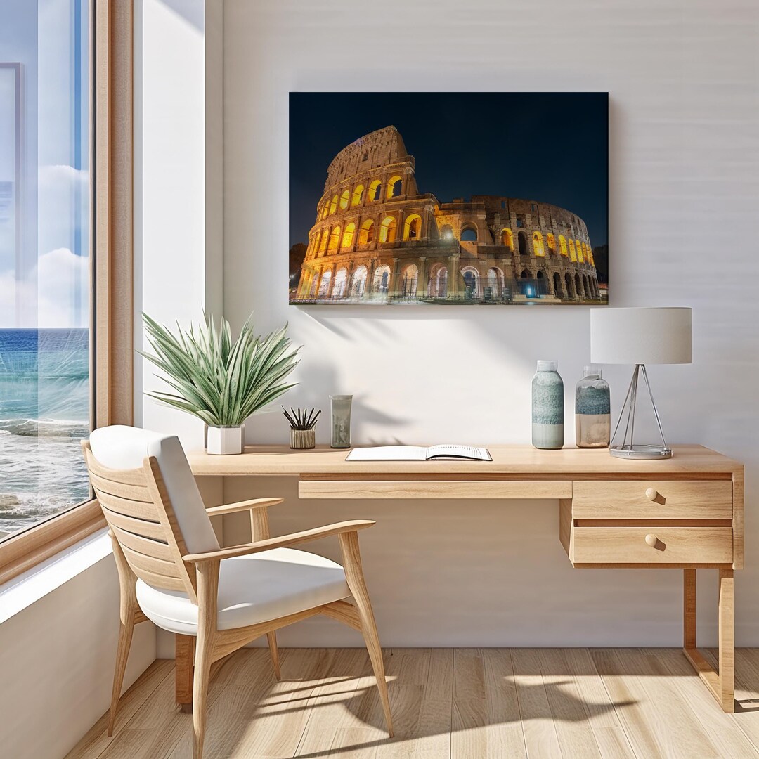 Colosseum Canvas Print, Rome Colosseum Print, Colosseum Rome Italy ...