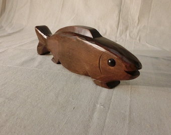 Wooden Fish Carving - Etsy