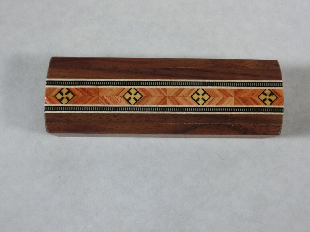 Inlaid Walnut Box With Dovetailed Sliding Lid and Magnetic Catch - Etsy