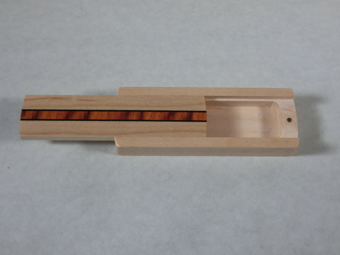 Inlaid Maple Box With Dovetailed Sliding Lid and Magnetic Catch - Etsy