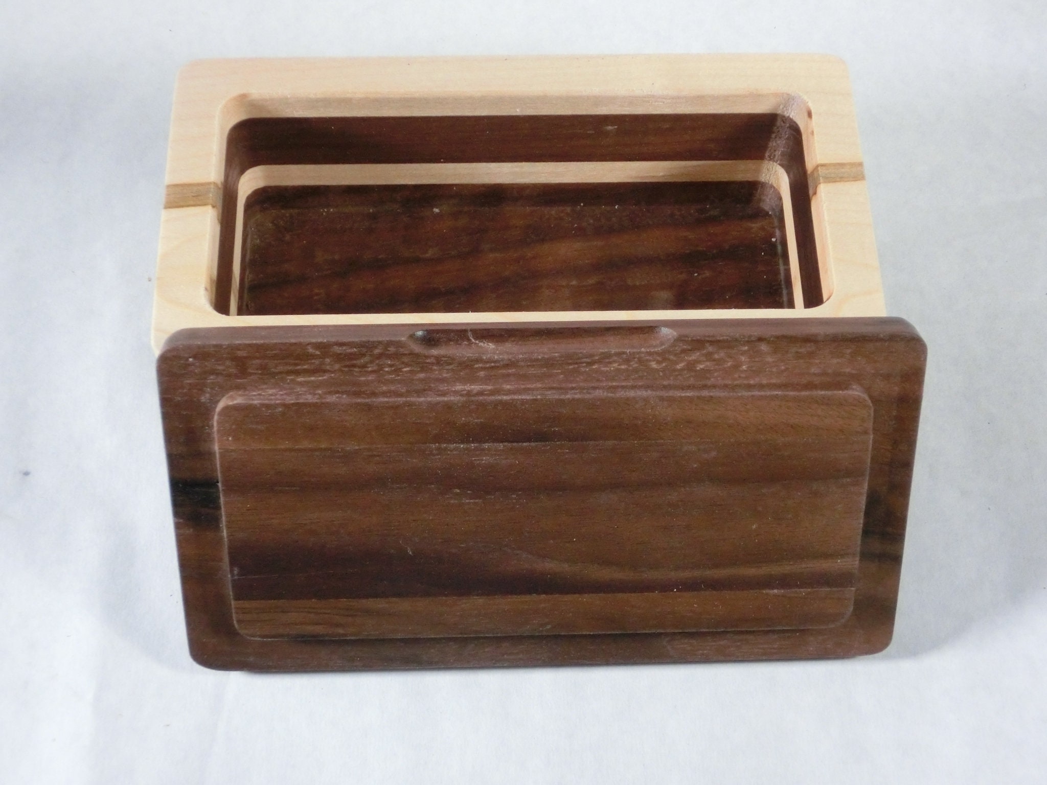 Handmade Wooden Box With Secret Compartment - Etsy