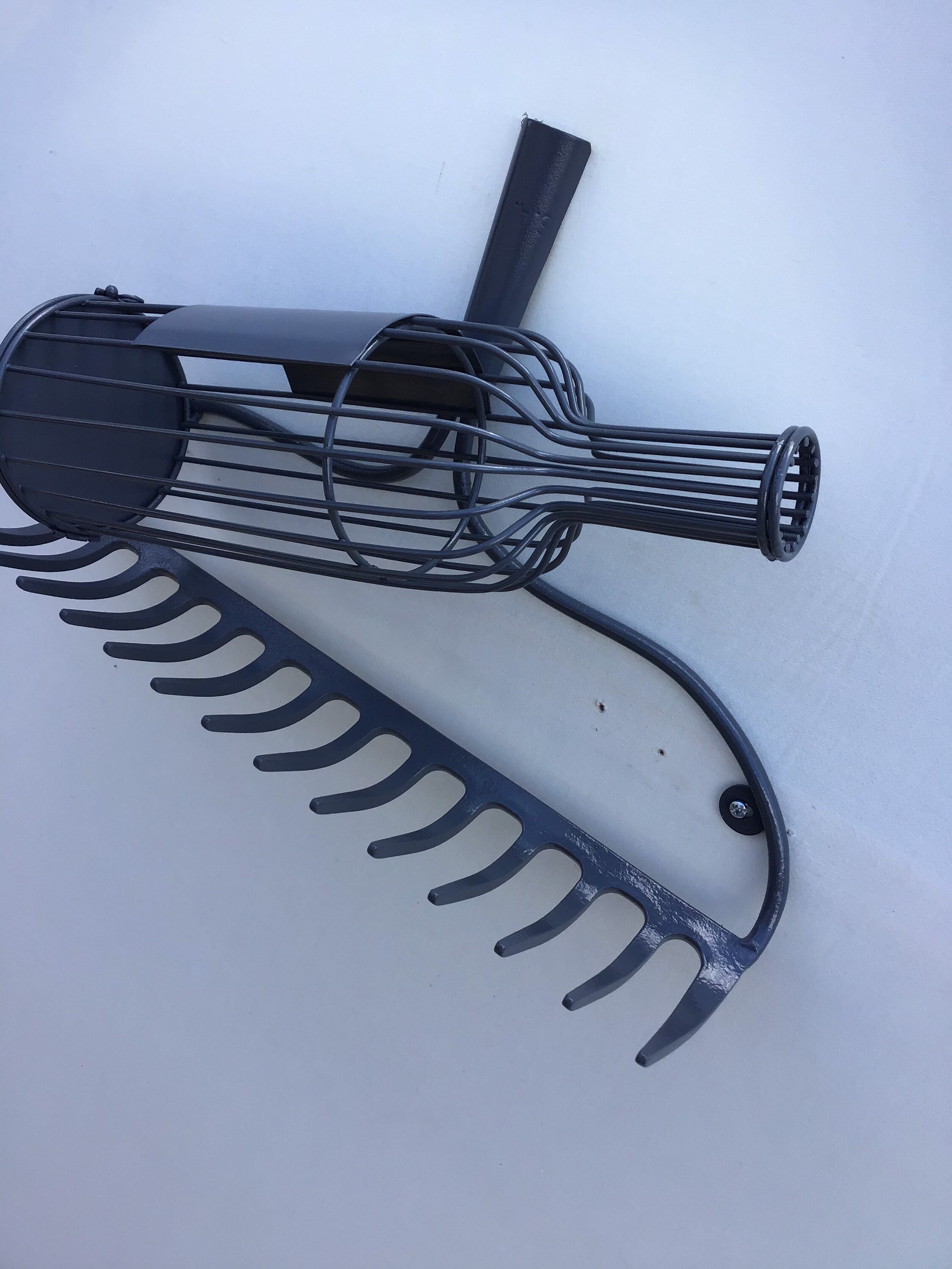 Garden Rake Wine Glass Rack - Etsy