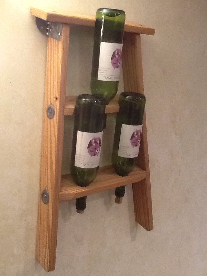Wine Bottle Rack Farm Ladder - Etsy