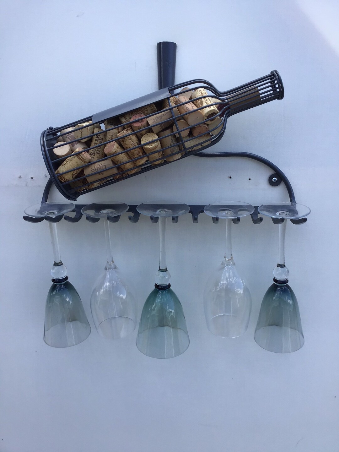 Garden Rake Wine Glass Rack - Etsy