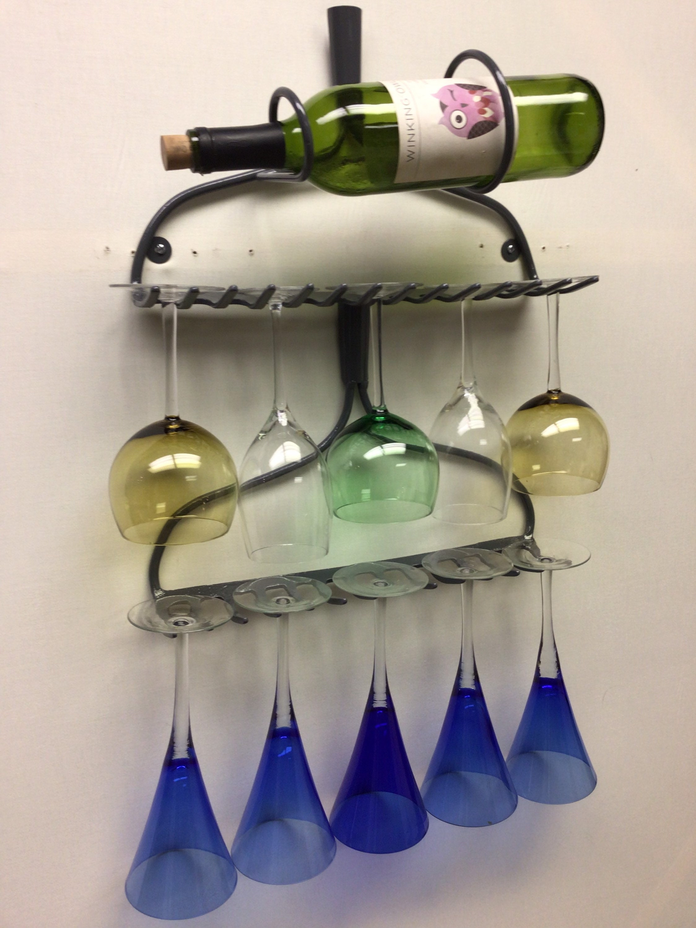Garden Rake Wine Glass Rack - Etsy