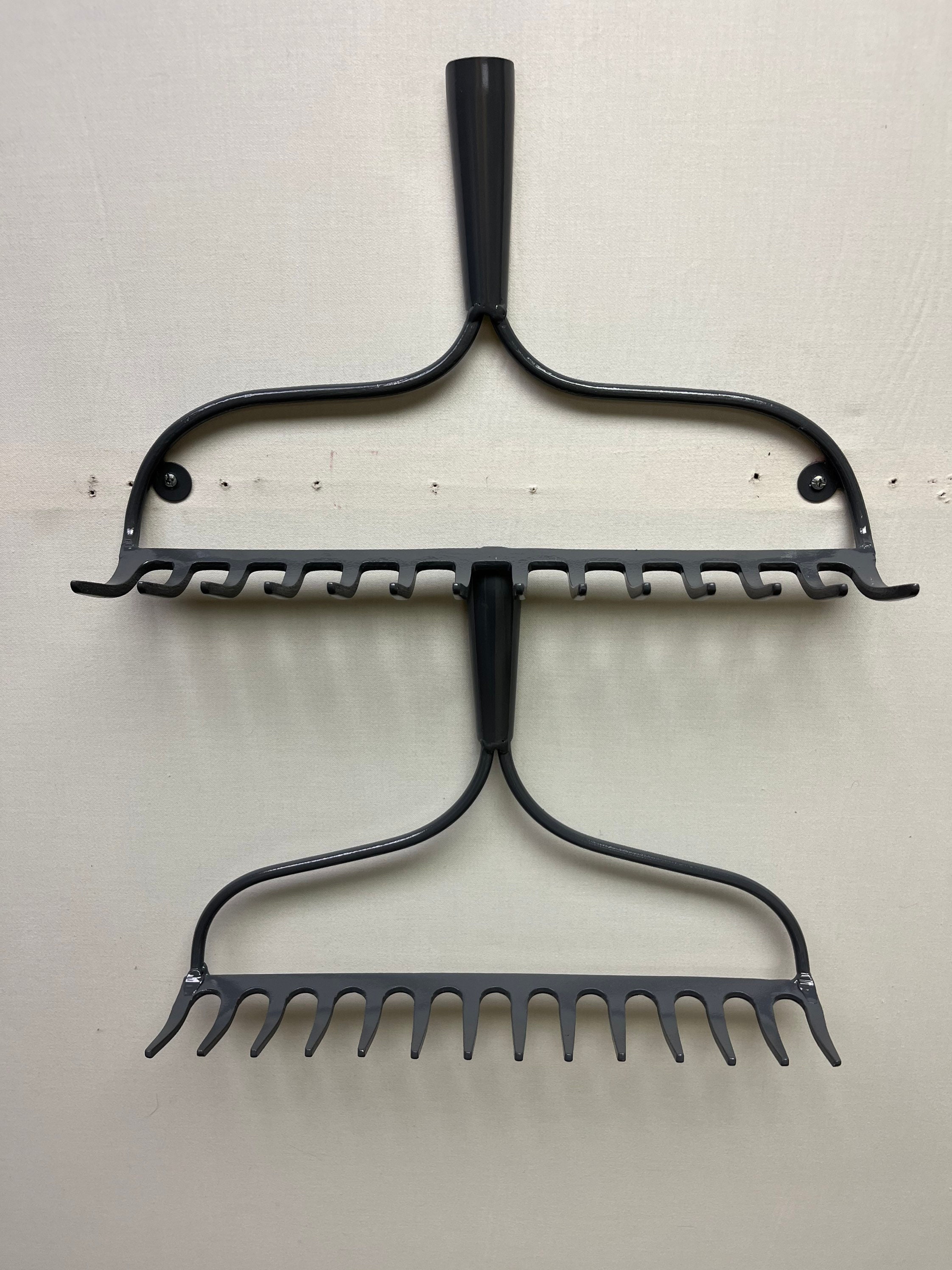 Garden Rake Wine Glass Rack - Etsy