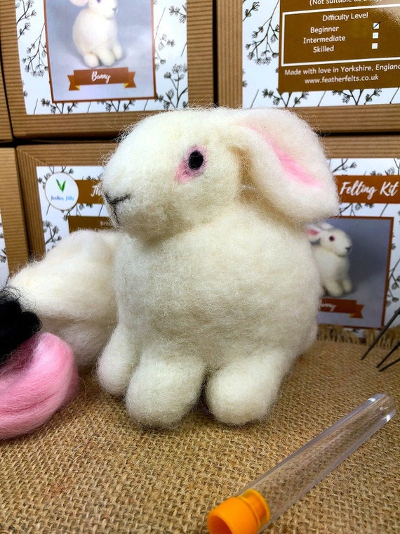 Bunny Needle Felting Kit | Etsy UK