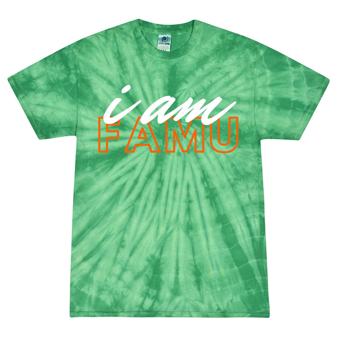 I Am FAMU Tie-dye Green T-shirts - Etsy
