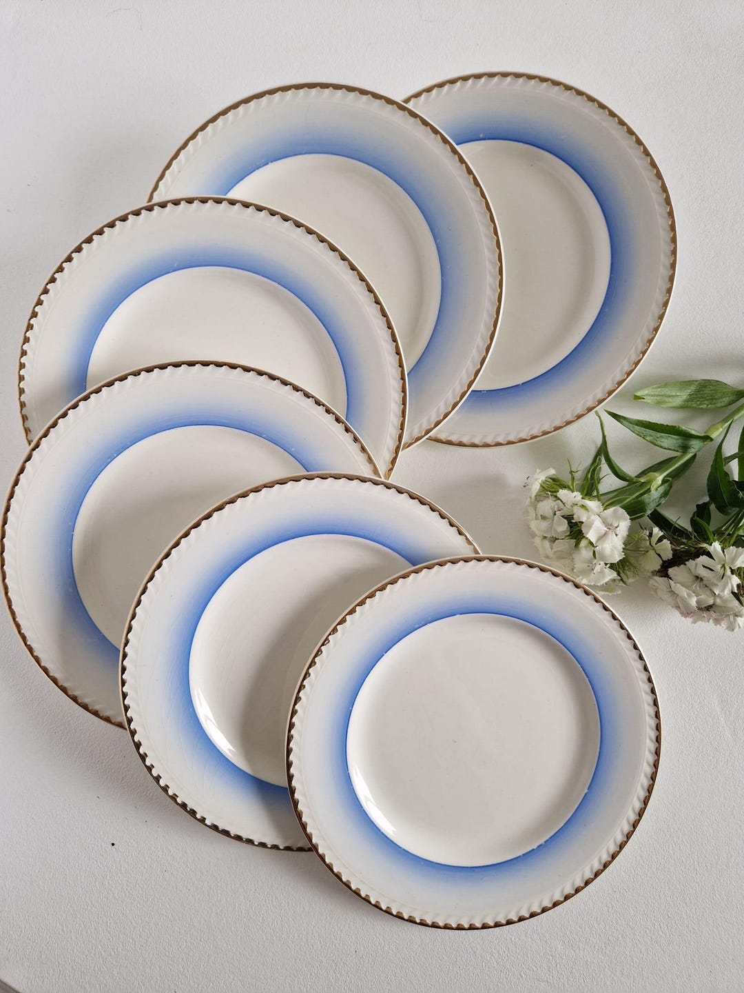 Vintage Ridgway Portland Pottery Corbridge Bone China Tea/side Plates ...