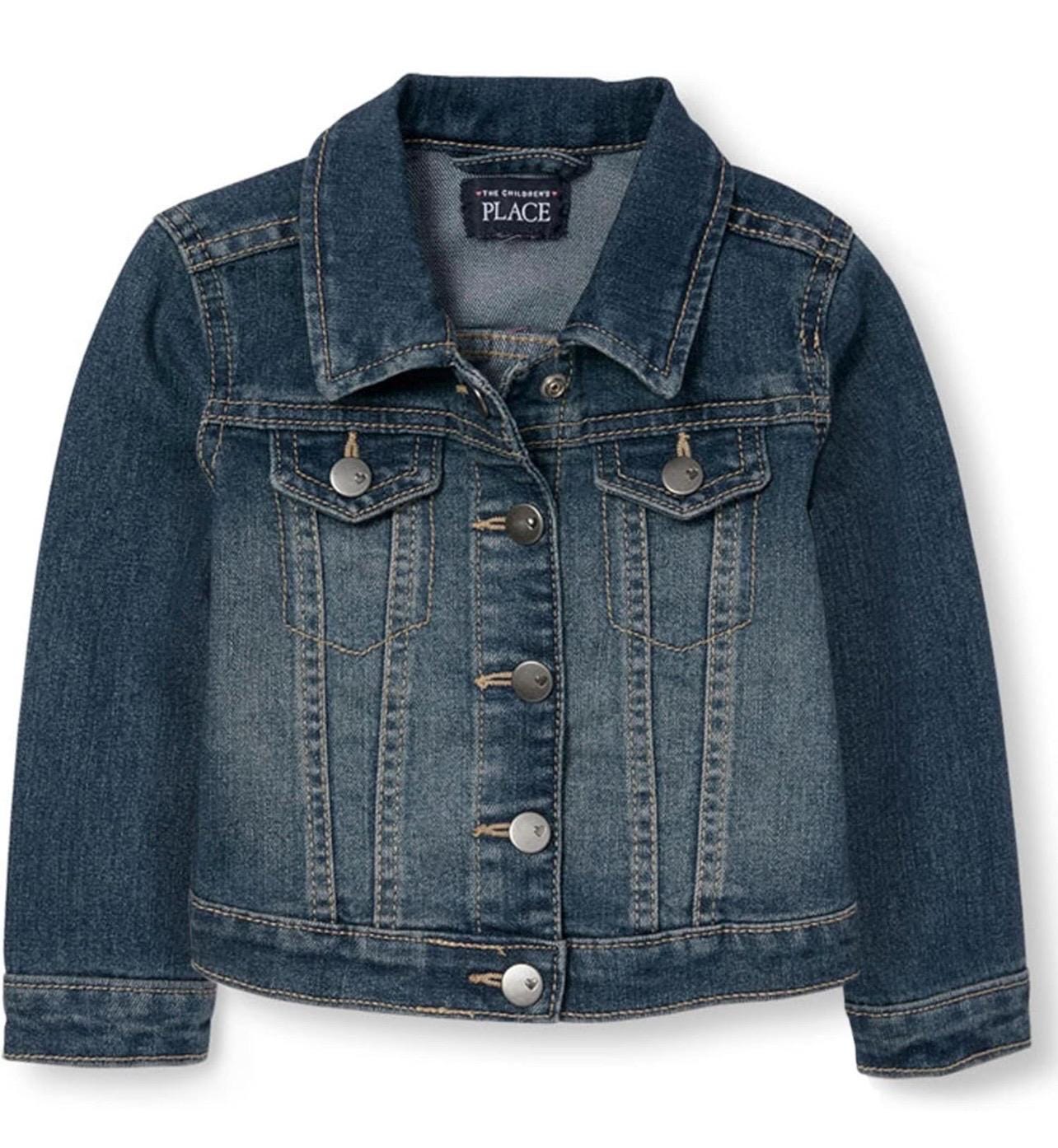 Hand Embroidered Baby Name Denim Jacket | Wildflower Garden - Etsy
