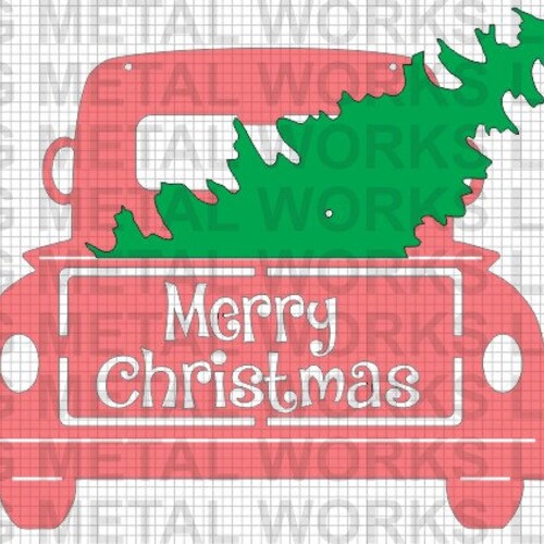 Christmas Tree Truck Plasma Dxf File Plasma Laser - Etsy