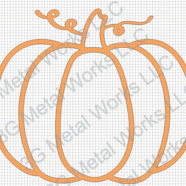 Pumpkin Dxf File - Etsy