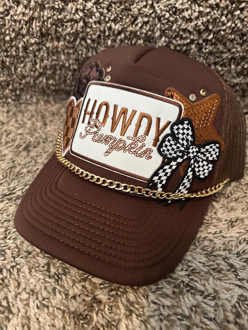 Howdy Pumpkin Trucker Hat - Etsy