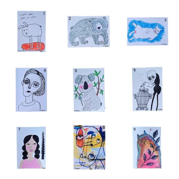 Aceo Art Cards - Etsy