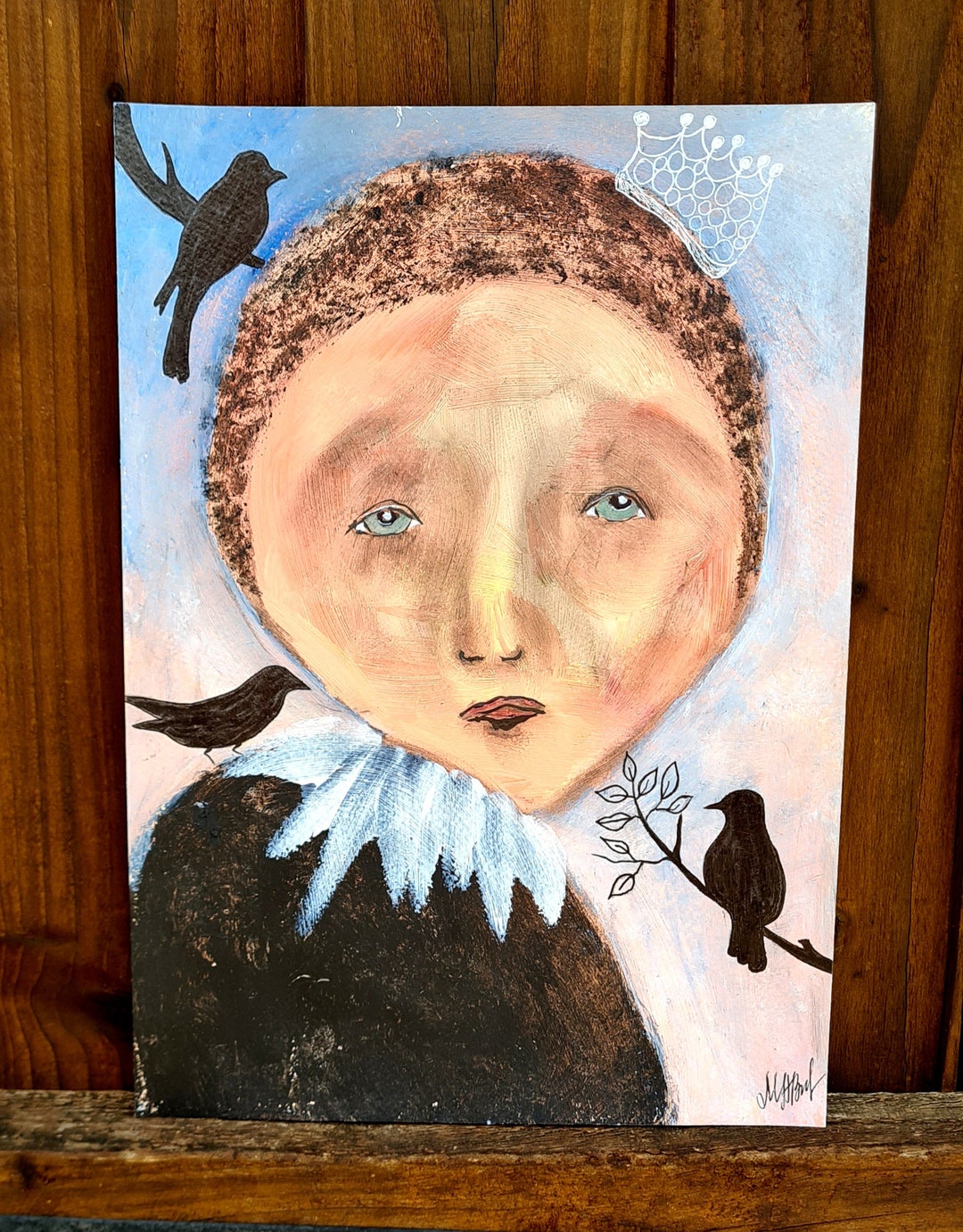 Original Art Folk Art Abstract Art Outsider Art Portrait Primitive Art ...