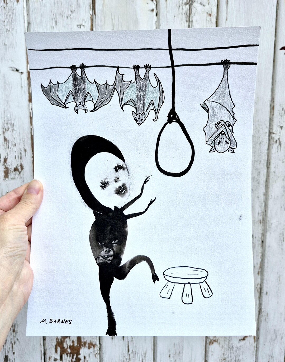 Possessed by a Demon Original Art Dark Art Creepy Horror Art Macabre ...