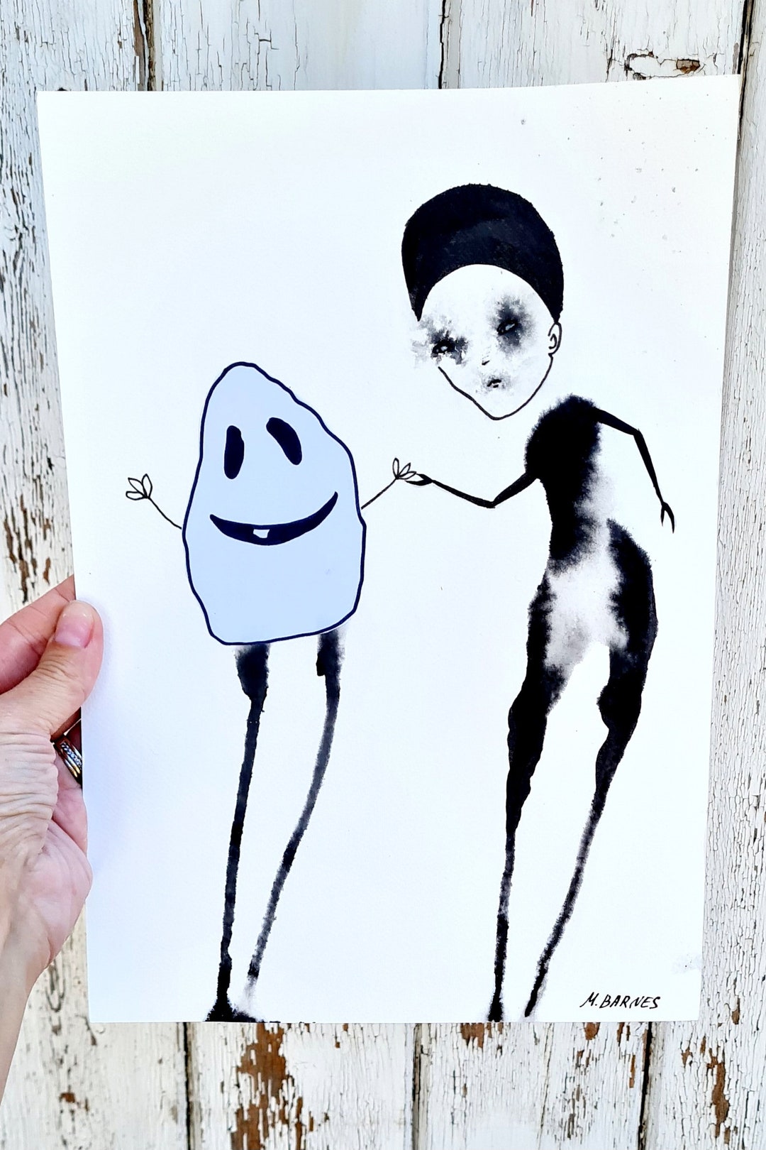 Ghostly Art, Ghost Drawing, Gothic Art, Black and White Picture ...