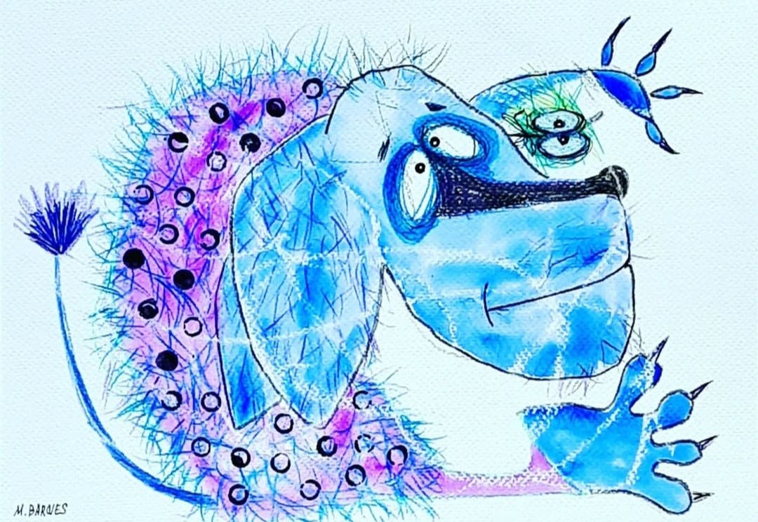 Troll and Fly Original Art One of a Kind Art Original Painting Abstract ...