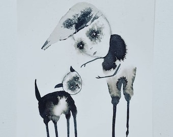 Ink Paintings - Etsy UK