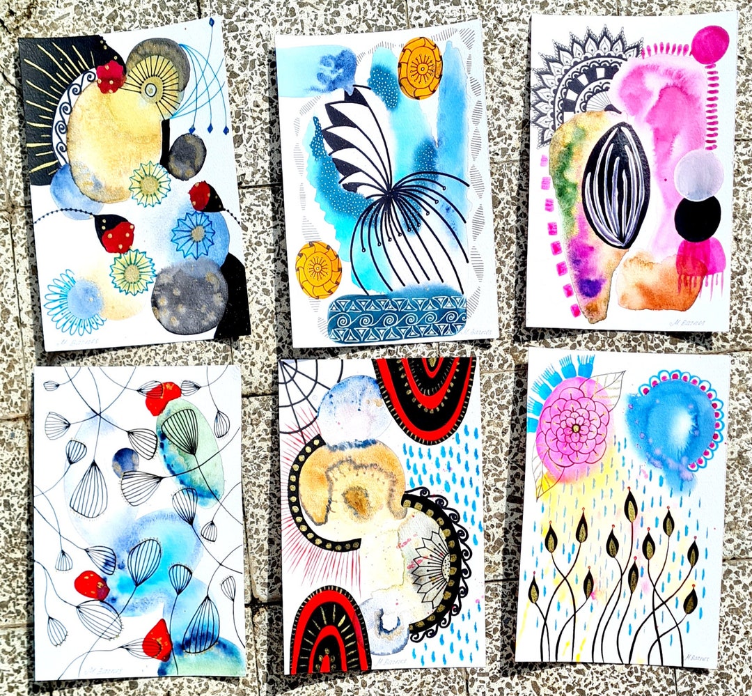 Abstract Art, Watercolour Painting, One of a Kind Art, Watercolour ...