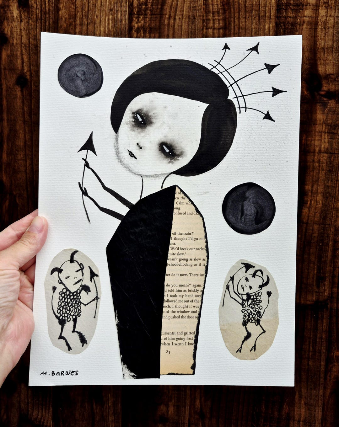 Black Queen Gothic Art Print: Surreal Dark Macabre Drawing - Etsy