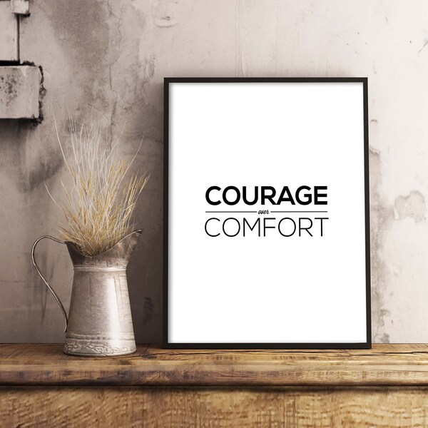 Courage Poster - Etsy