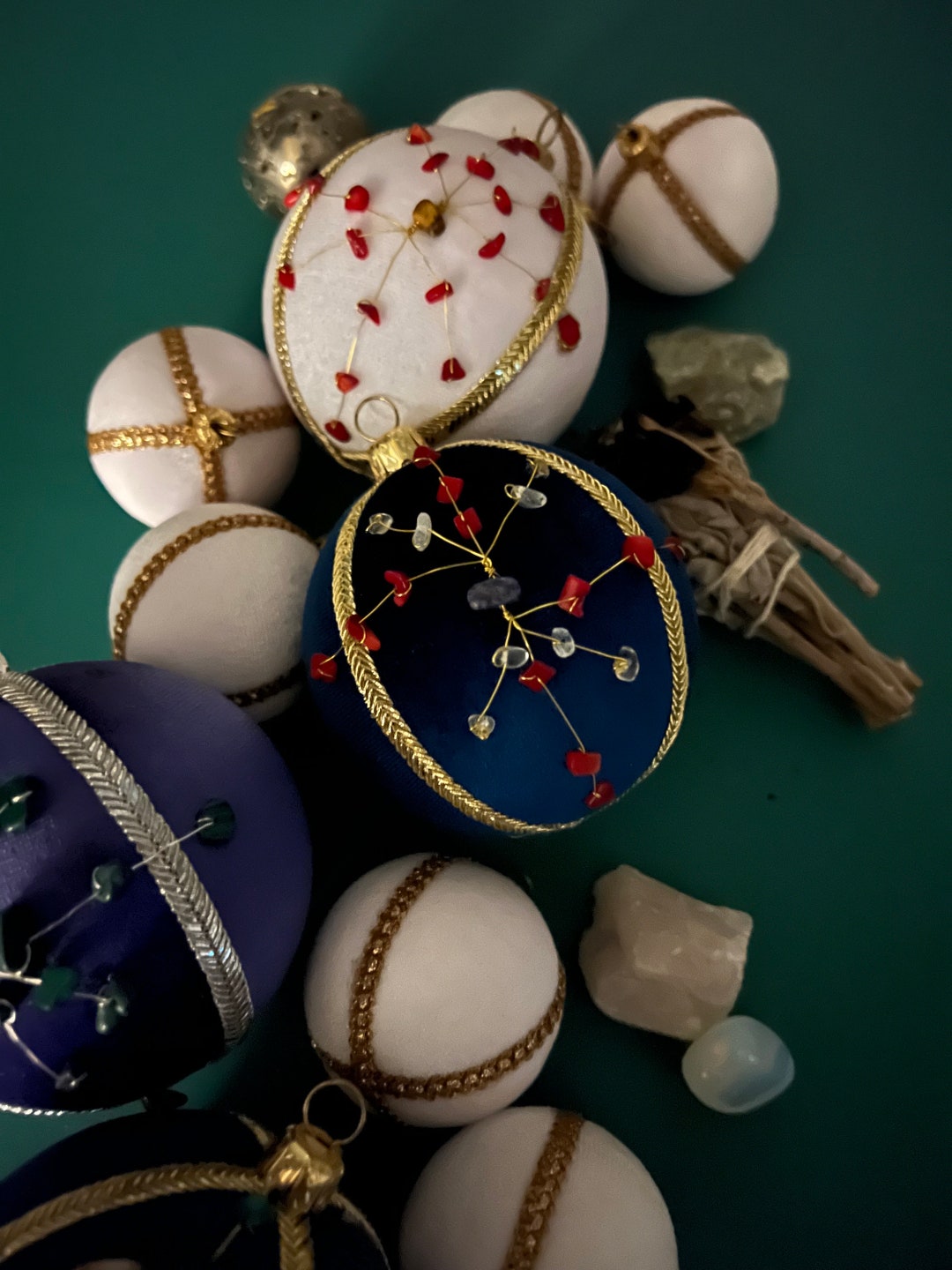 Crystal Bauble | Healing Crystals | Christmas Ornament | Handmade ...