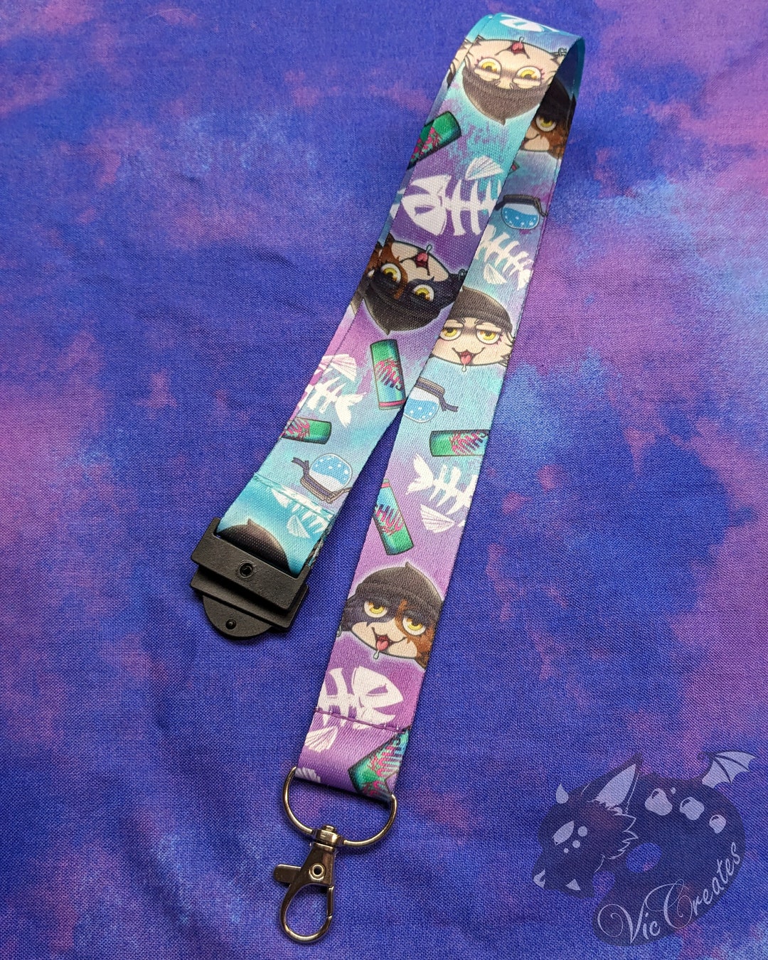 FN Meowskulls Gamer 1 Inch Lanyard - Etsy