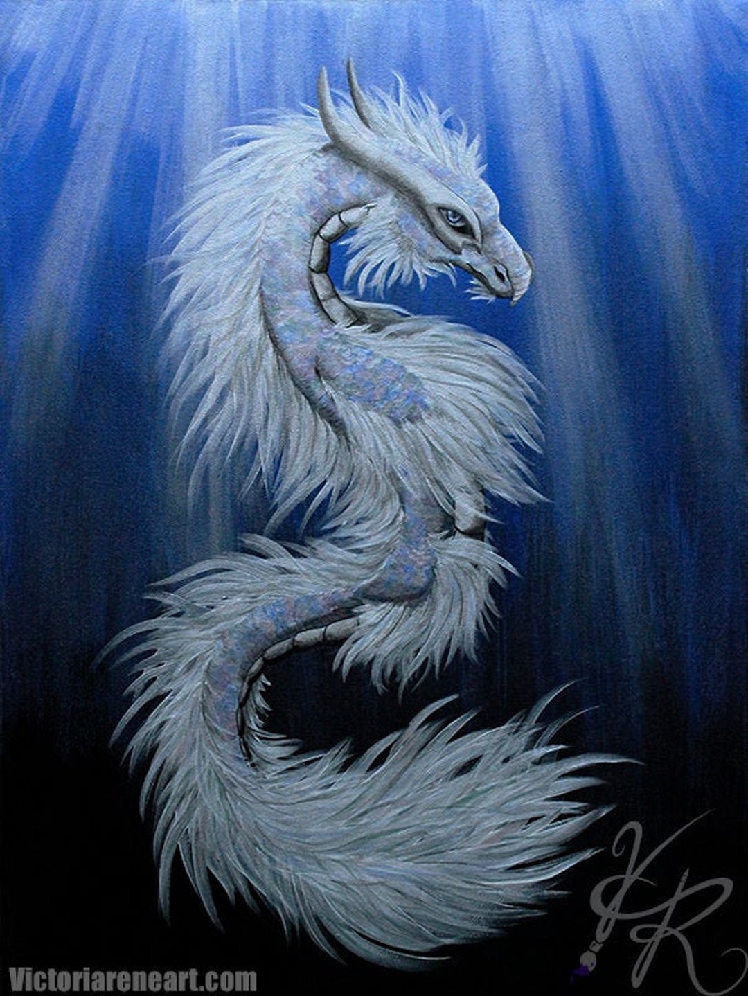 The Water Dragon Art Print Poster - Etsy