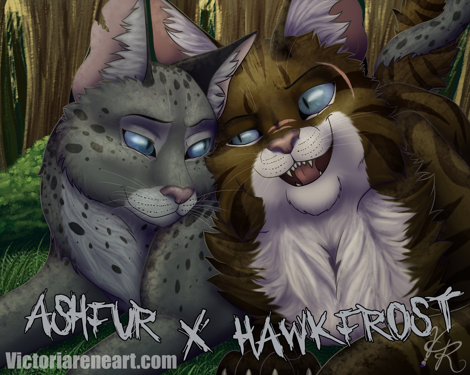 Ashfur X Hawkfrost Art Print Poster - Etsy