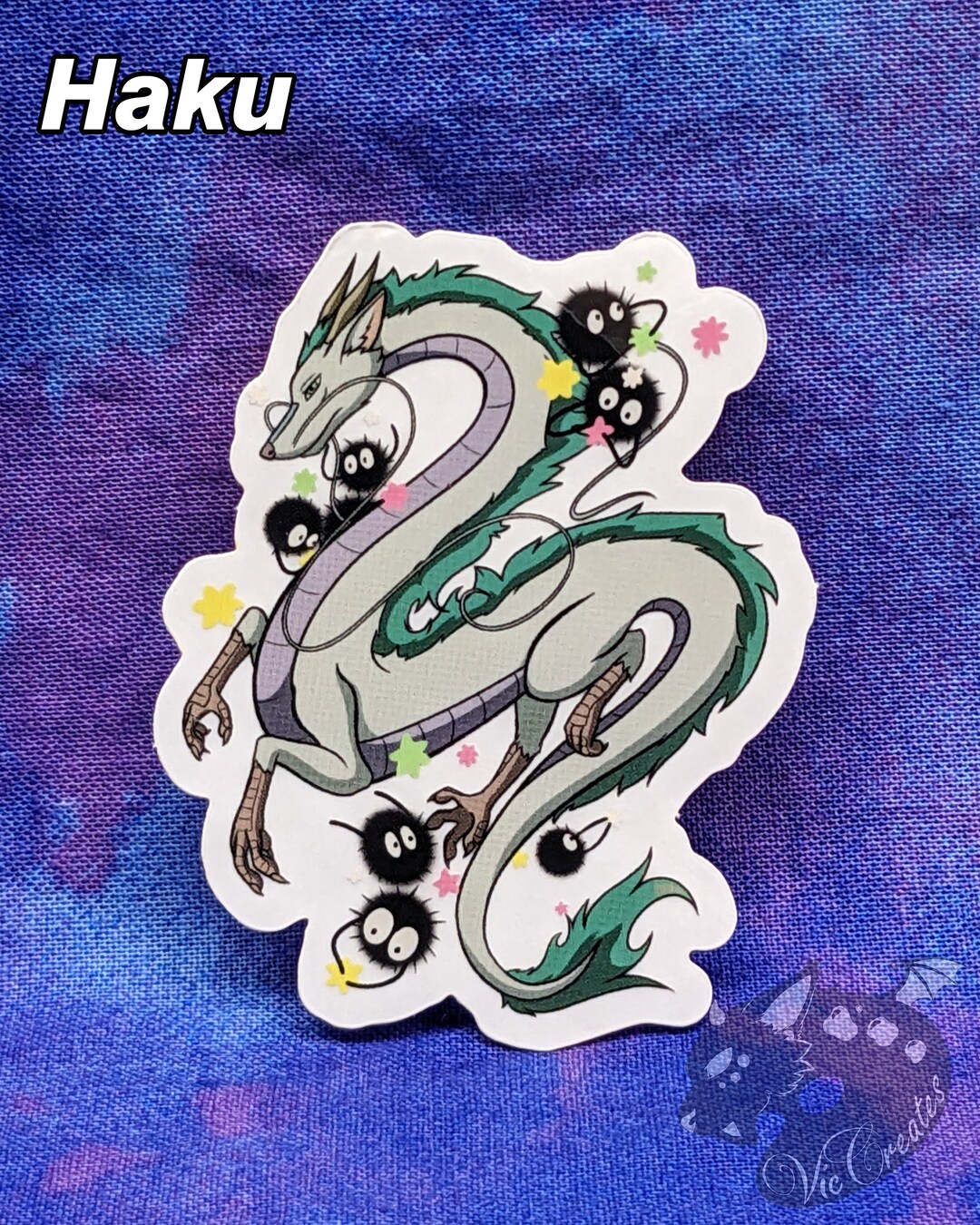 Haku Spirited Away Waterproof Clear Vinyl Stickers - Etsy