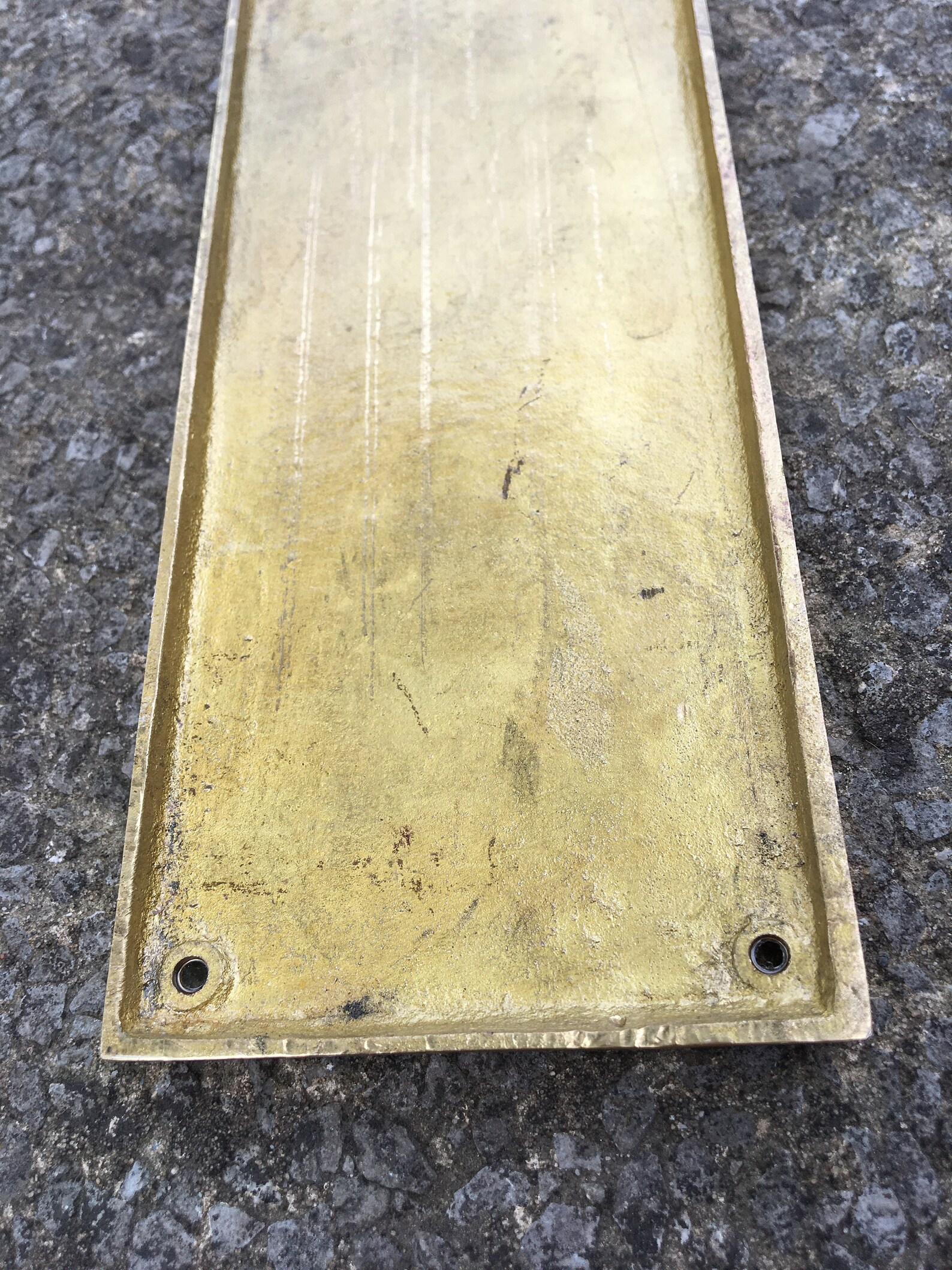 Solid Brass Finger Plates Burnished Gold Finish Bright Gold | Etsy