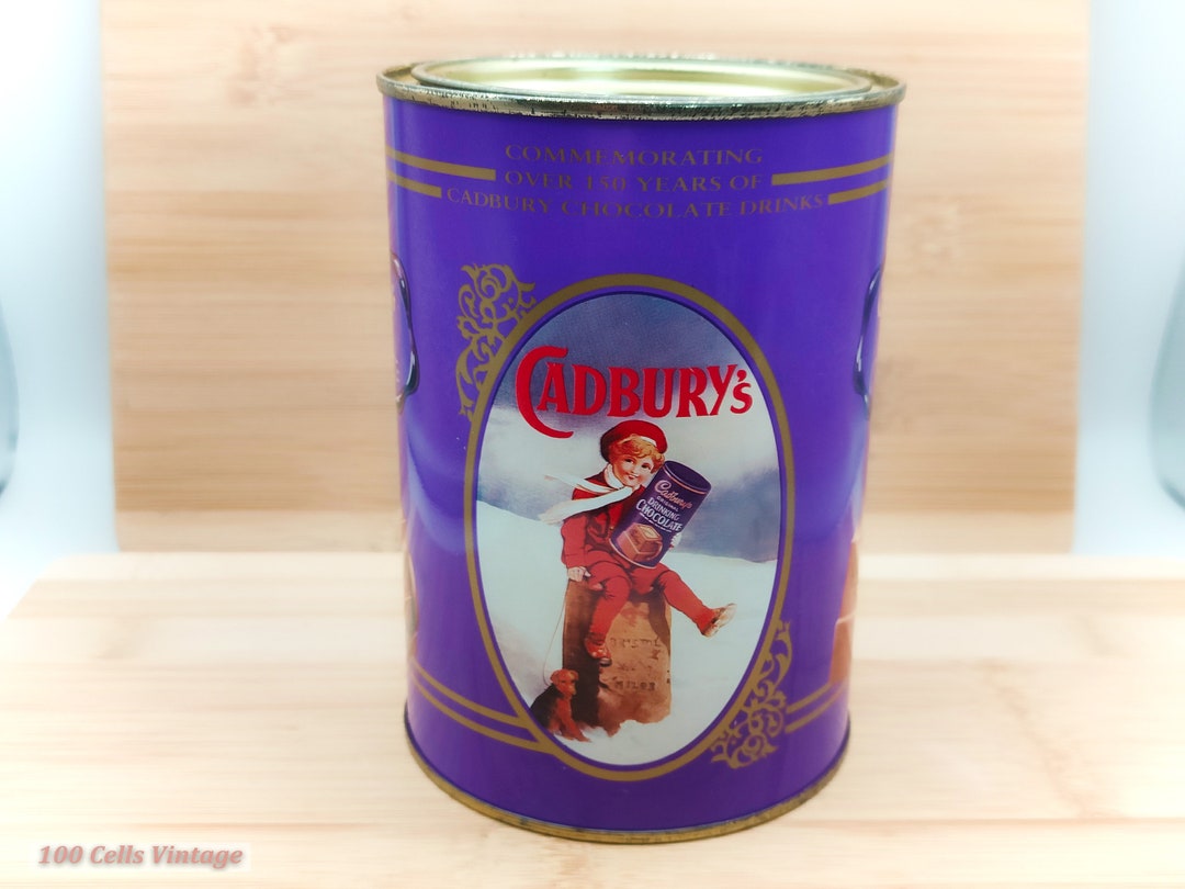 Cadburys Drinking Chocolate Tin-1990s Vintage Advertising-15cm - Etsy