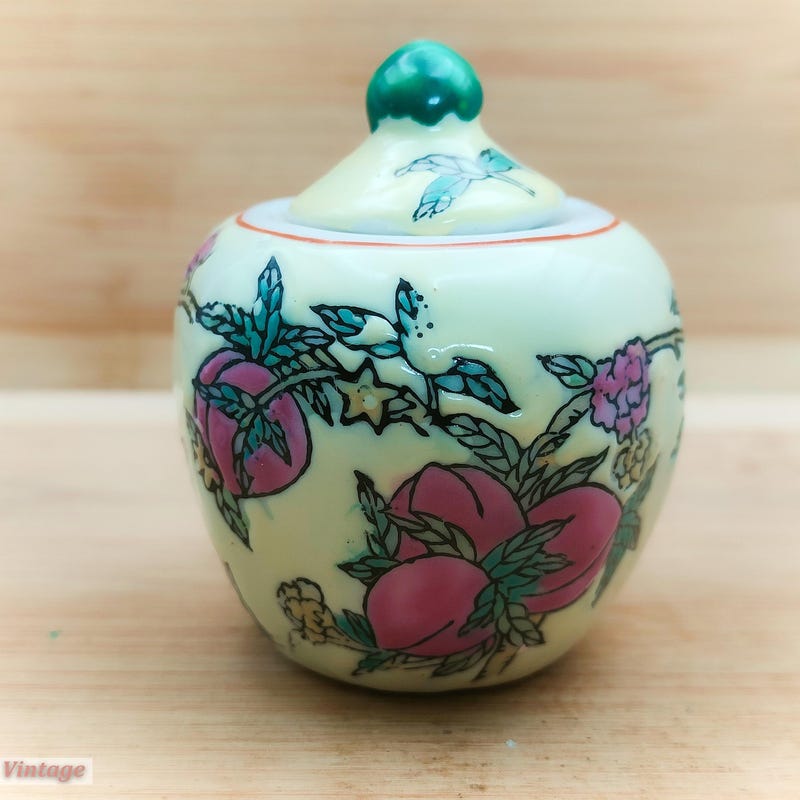 Vintage Asian Pill Box - Etsy UK