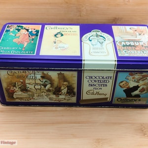 Cadburys Fingers Vintage 1990s Biscuit Tin-chocolate Advertising-21cm ...