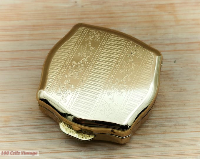 Stratton Gold Tone-4cm-vintage Trinket/pill/snuff Box-1ma - Etsy