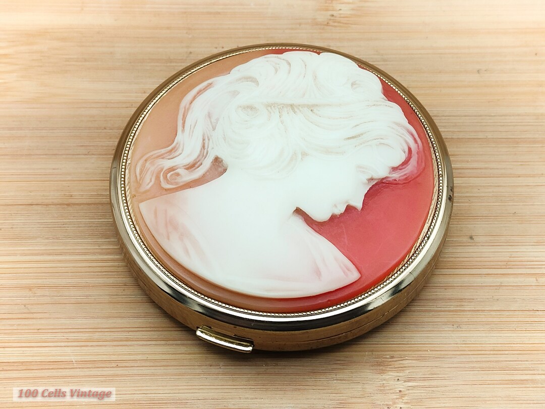 Melissa Cameo Portrait-vintage Ladies Powder Compact 0pi - Etsy