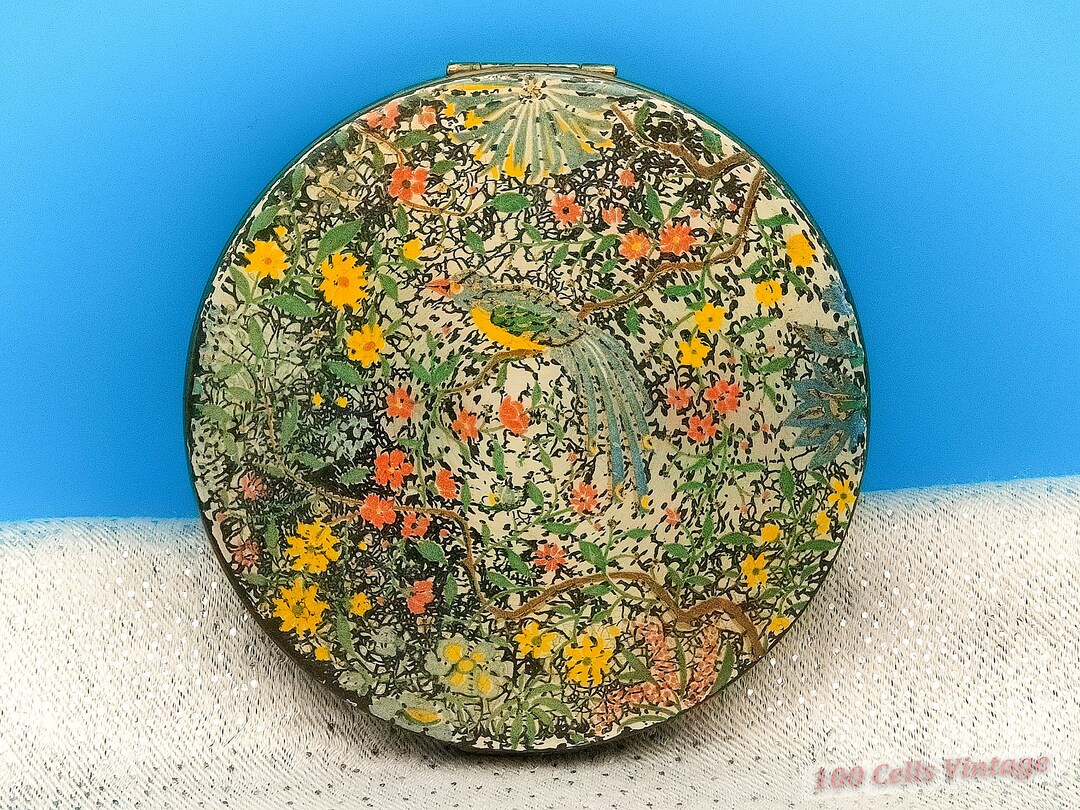 Vogue Vanities Bird of Paradise Vintage Ladies Powder Compact 9cm - Etsy