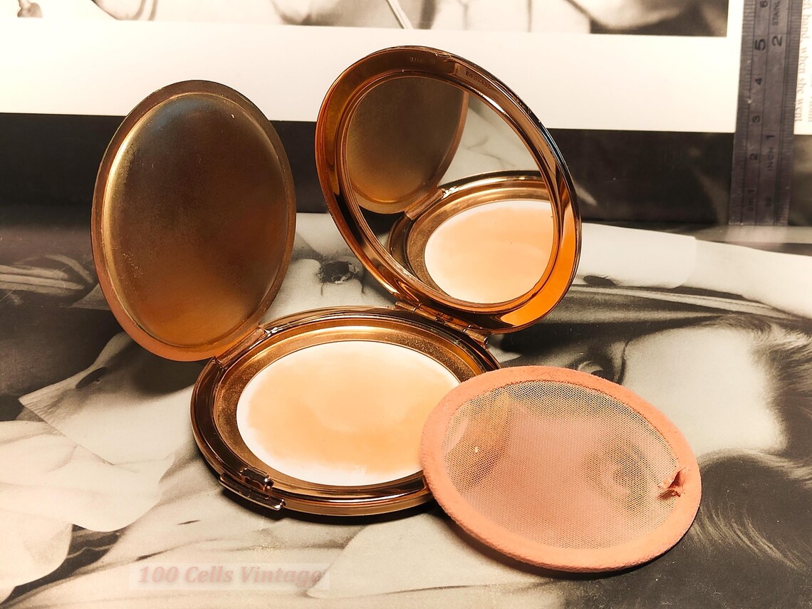 Gold Tone Vintage Powder Compact: Stratton Makeup Mirror-0v - Etsy