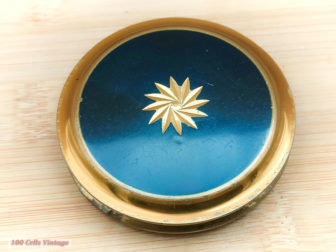 Gold Star Vintage Make Up/powder Compact-1gr, Compact Mirror, Vintage ...