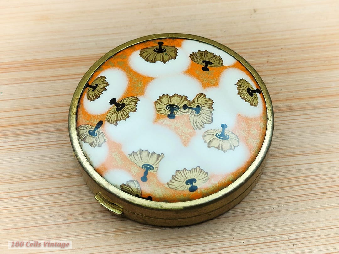 Coty Puffs-art Deco 1930s Orange and White-vintage Make Up/powder ...
