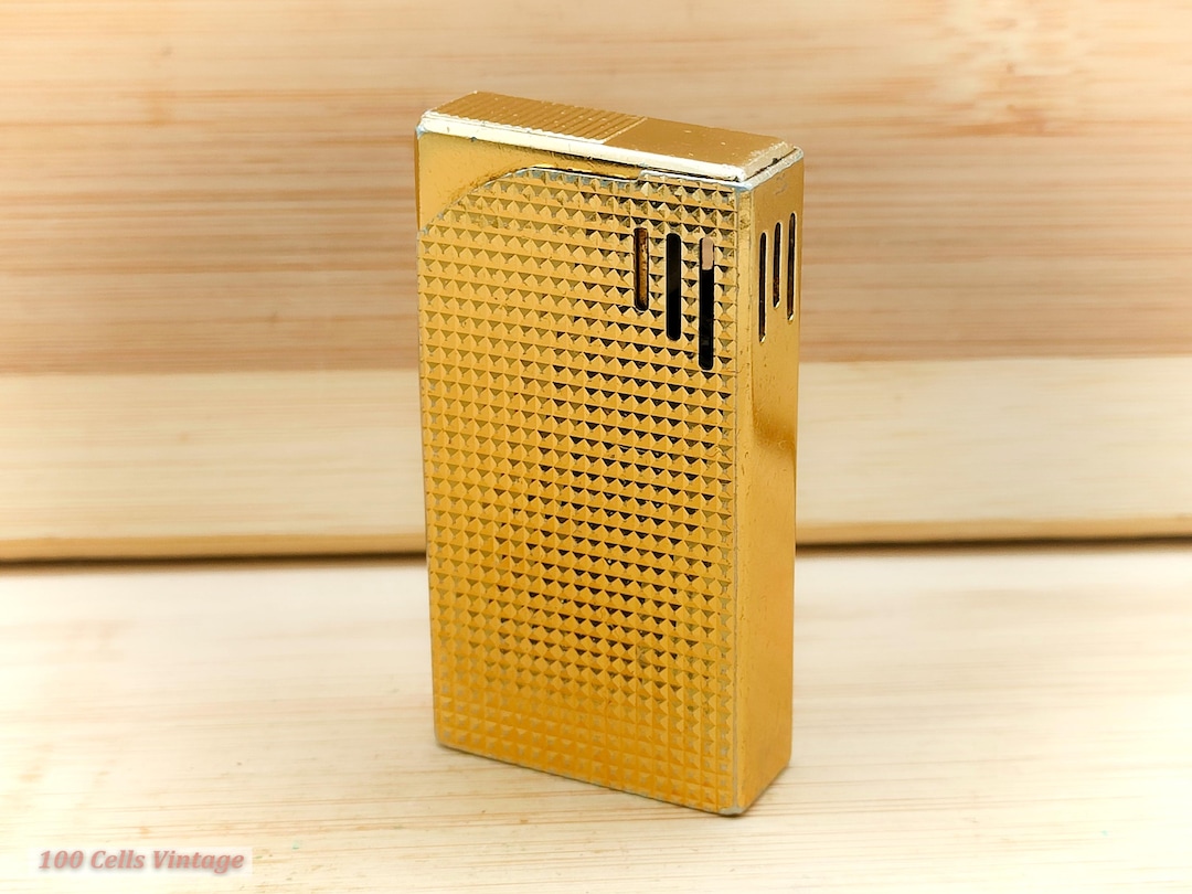 Win-mark V Art Deco Gold Tone Vintage Gas Lighter-tobacciana-1pi - Etsy