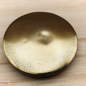 White and Gold-vintage Ladies Powder Compact-0li - Etsy