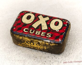 Vintage Tin Box Oxo Cubes Tin Box Food Products Made in - Etsy