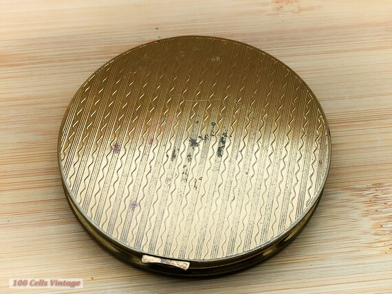 Mascot-Duck-Vintage Ladies Powder Compact -cgr - Gem