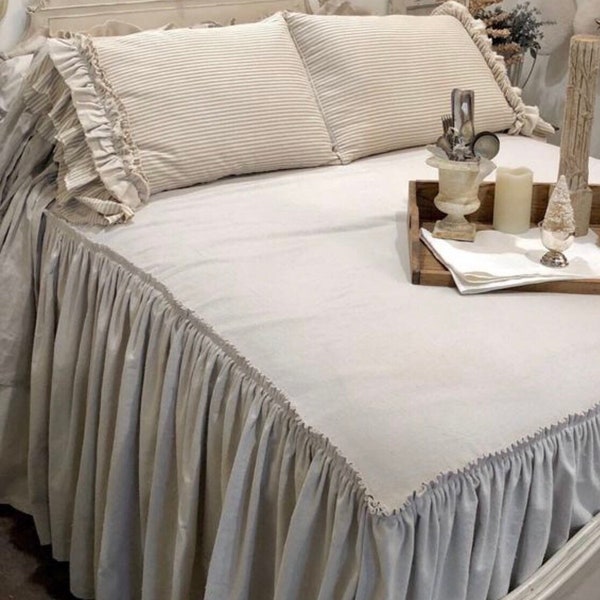 Ruffle Bedspread - Etsy