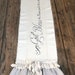 Custom Table Runner With Saying,multi Ruffle Table Runner,ivory White ...