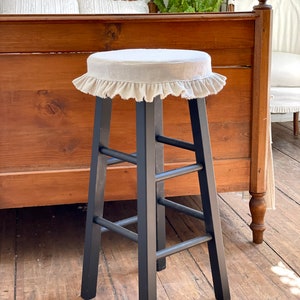 Custom Slipcover for Bar Stool,chair Slip Cover,ruffles Ruffles,frayed ...